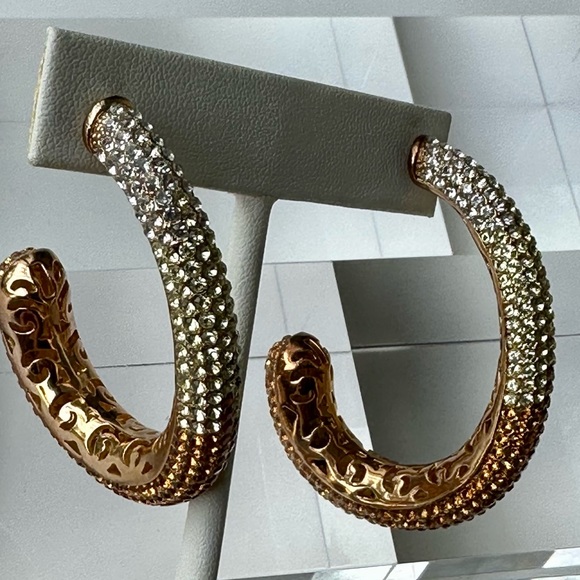 Joan Boyce | Jewelry | Joan Boyce Rhinestones Statement Pierced ...